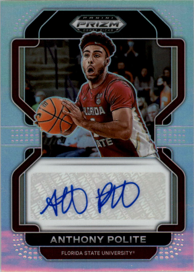 2022-23 Prizm Draft Picks Draft Autographs Prizms Silver 88 Anthony ...