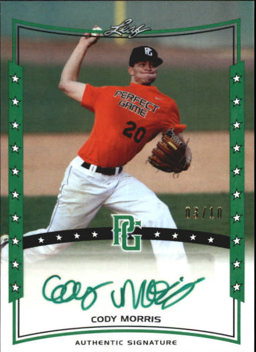 Cody Morris Baseball Price Guide | Cody Morris Trading Card Value – Beckett