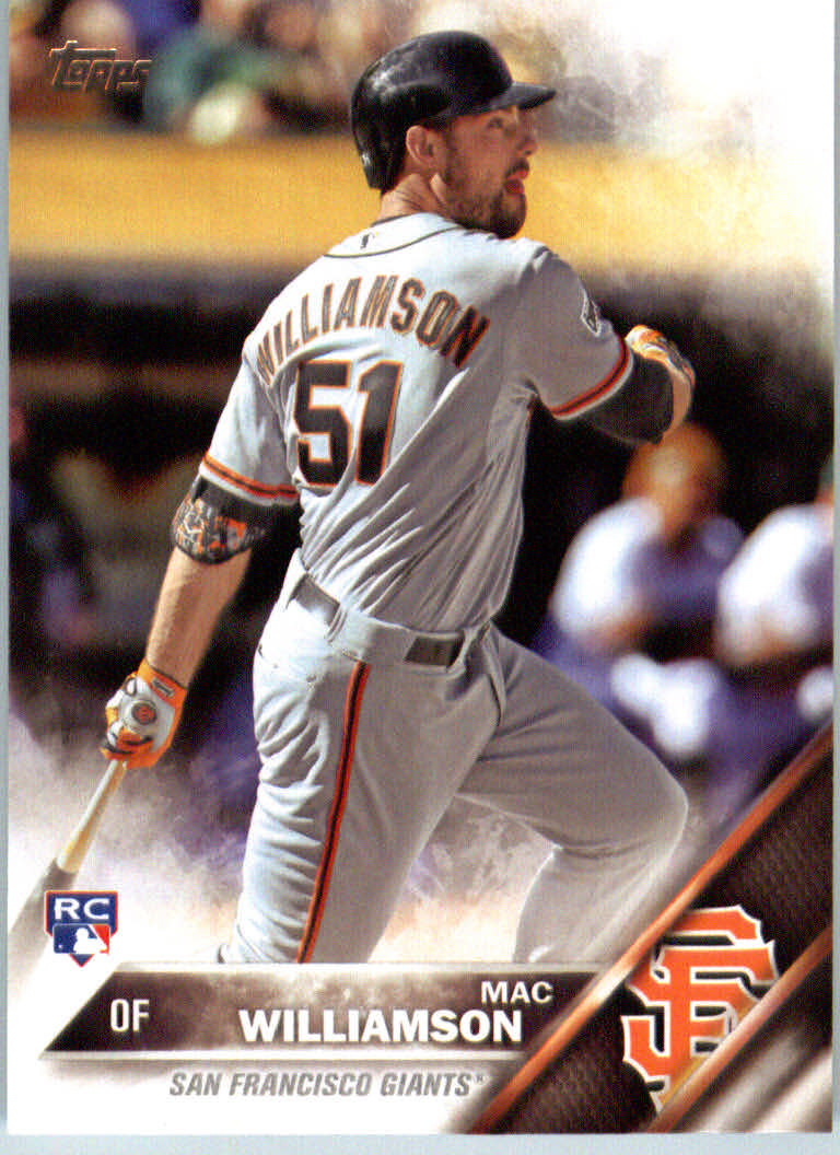 Mac Williamson Baseball Price Guide | Mac Williamson Trading Card Value ...