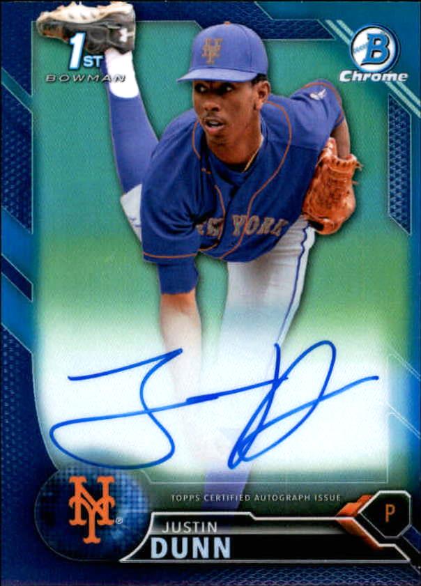 Justin Dunn Baseball Price Guide | Justin Dunn Trading Card Value – Beckett