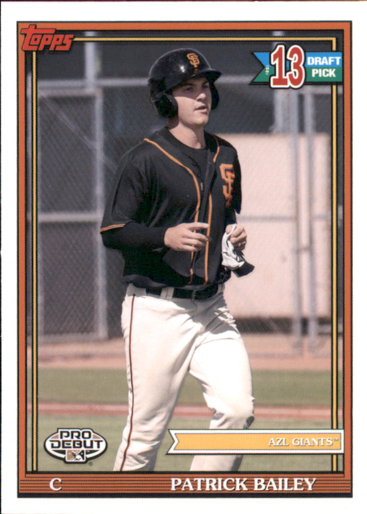 Patrick Bailey Baseball Price Guide | Patrick Bailey Trading Card Value ...