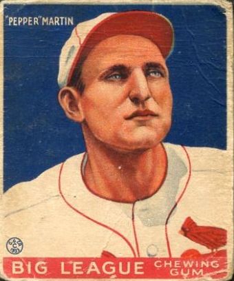Pepper Martin Baseball Price Guide | Pepper Martin Trading Card Value ...