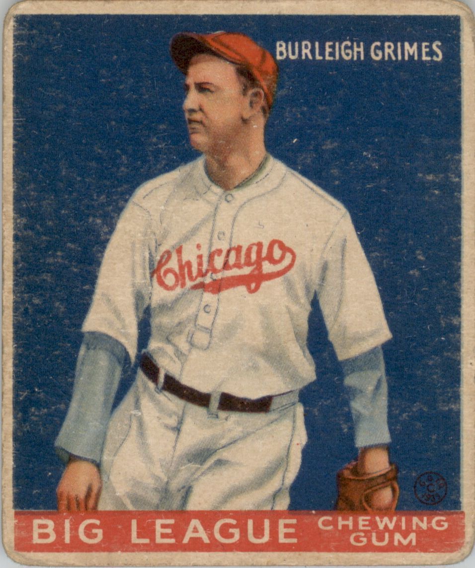 Burleigh A. Grimes Baseball Price Guide | Burleigh A. Grimes Trading ...