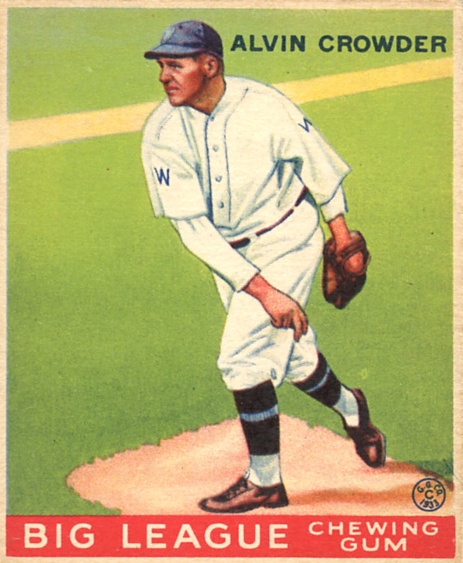 Alvin Crowder Baseball Price Guide | Alvin Crowder Trading Card Value ...