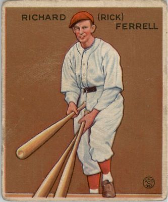 Rick Ferrell Baseball Price Guide | Rick Ferrell Trading Card Value ...