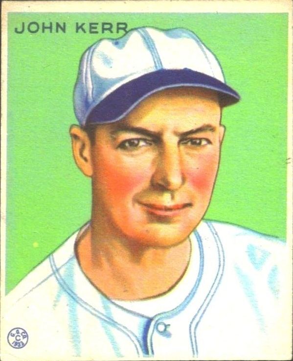 John Francis Kerr Baseball Price Guide | John Francis Kerr Trading Card ...