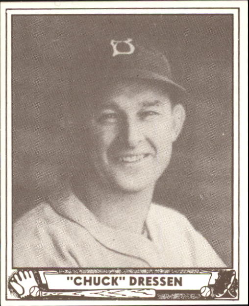 Charles W. Dressen Baseball Price Guide | Charles W. Dressen Trading ...