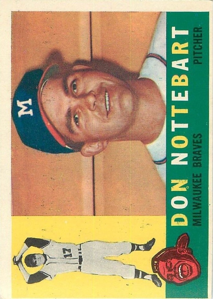 Don Nottebart Baseball Price Guide | Don Nottebart Trading Card Value ...
