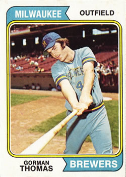 Gorman Thomas Baseball Price Guide | Gorman Thomas Trading Card Value ...