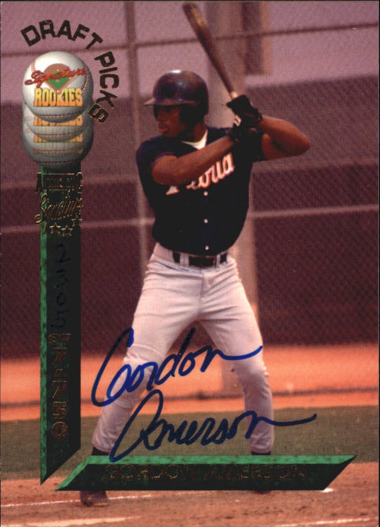 Gordon Amerson Baseball Price Guide | Gordon Amerson Trading Card Value ...