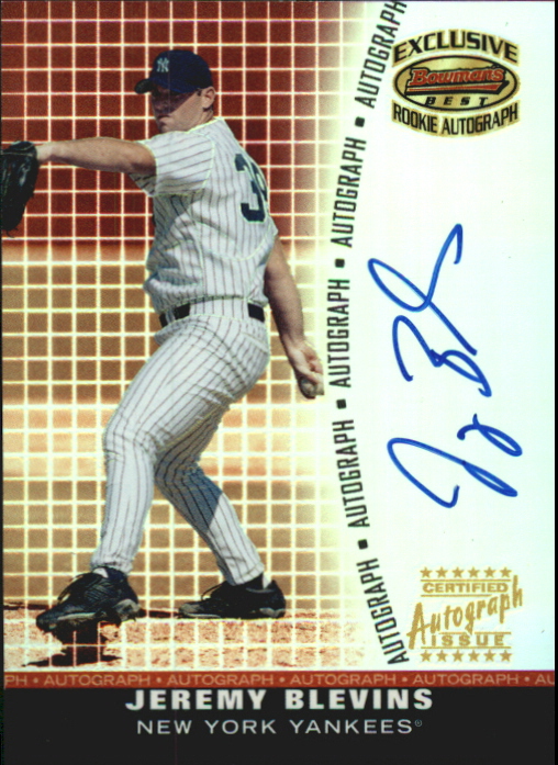 Buy Jeremy Blevins Cards Online | Jeremy Blevins Baseball Price Guide ...
