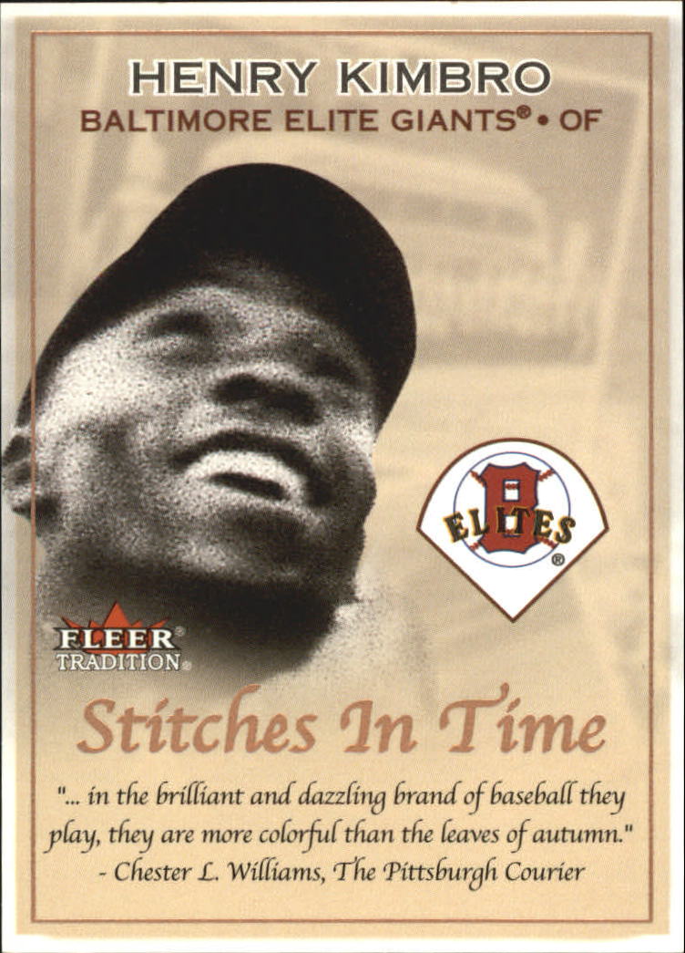 Henry Kimbro Baseball Price Guide | Henry Kimbro Trading Card Value ...