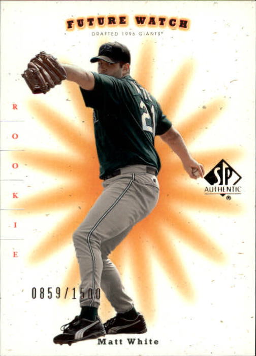 Matt Edward White Baseball Price Guide | Matt Edward White Trading Card ...