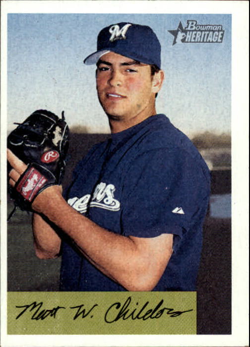 Matt Childers Baseball Price Guide | Matt Childers Trading Card Value ...