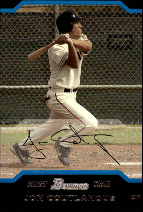 Jon Coutlangus Baseball Price Guide | Jon Coutlangus Trading Card Value ...