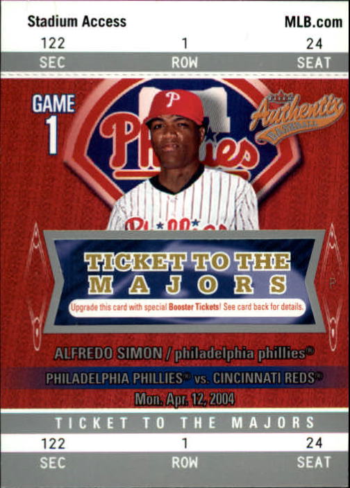 Buy Alfredo Simon Cards Online | Alfredo Simon Baseball Price Guide ...