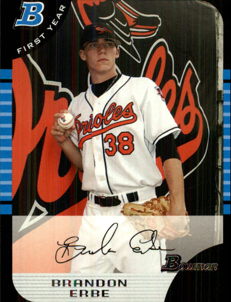 Brandon Erbe Baseball Price Guide | Brandon Erbe Trading Card Value ...