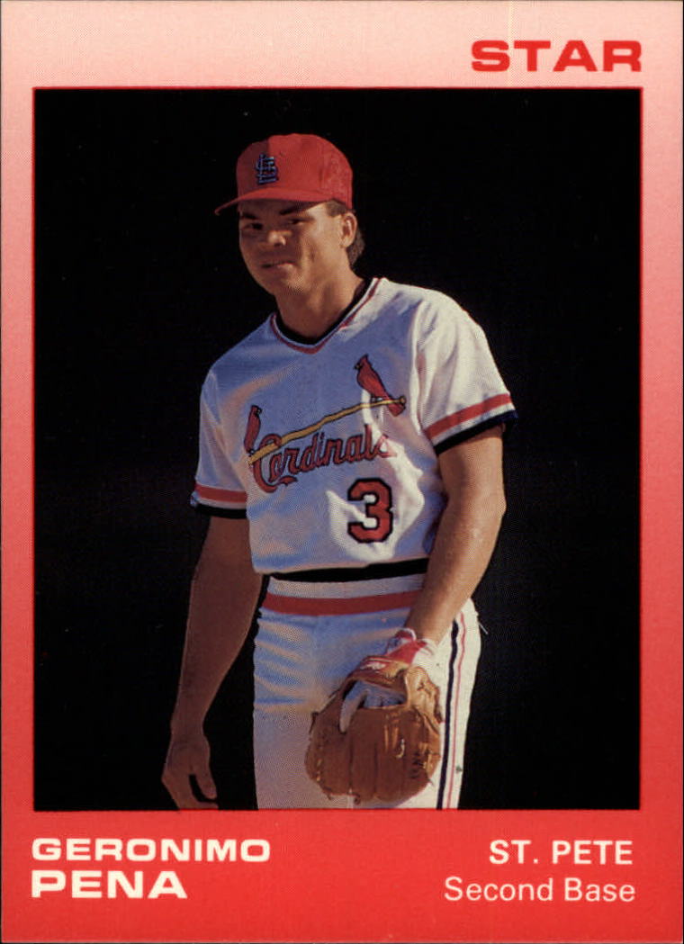 Geronimo Pena Baseball Price Guide | Geronimo Pena Trading Card Value ...