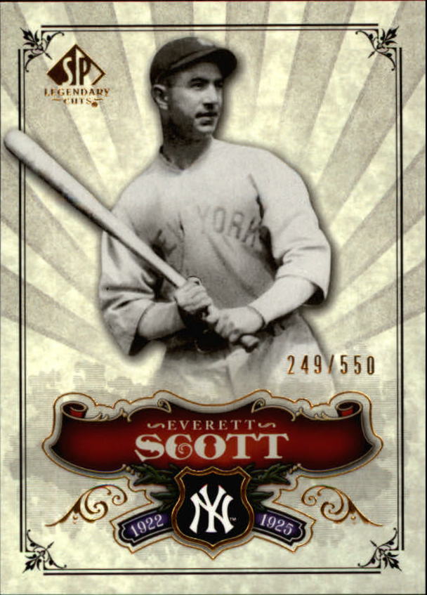Everett Scott Baseball Price Guide | Everett Scott Trading Card Value ...
