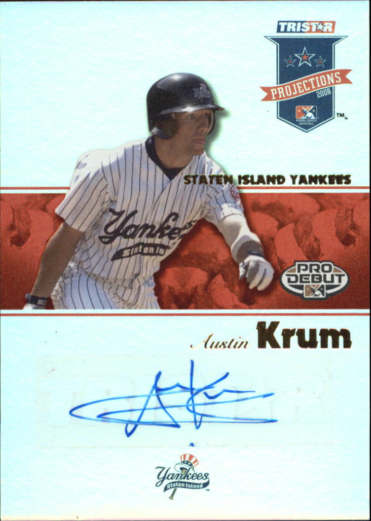 Austin Krum Baseball Price Guide | Austin Krum Trading Card Value – Beckett