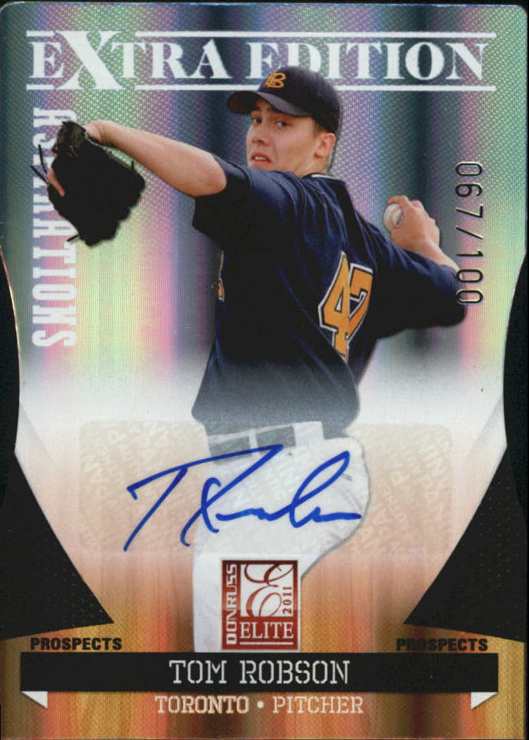 Tom Robson Baseball Price Guide | Tom Robson Trading Card Value – Beckett