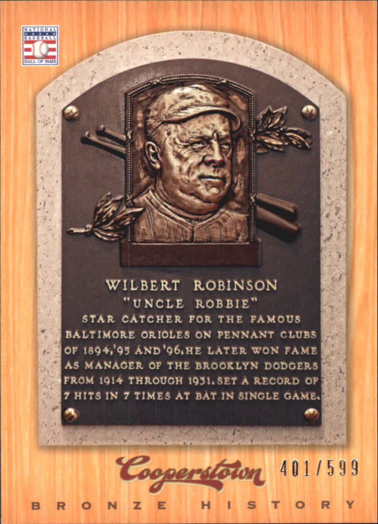 Wilbert Robinson Baseball Price Guide | Wilbert Robinson Trading Card ...