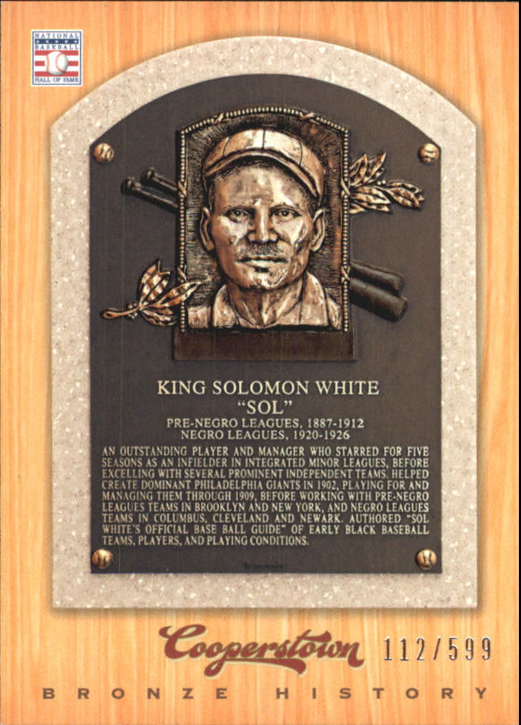 Sol White Baseball Price Guide | Sol White Trading Card Value – Beckett