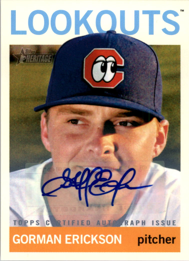 Gorman Erickson Baseball Price Guide | Gorman Erickson Trading Card ...