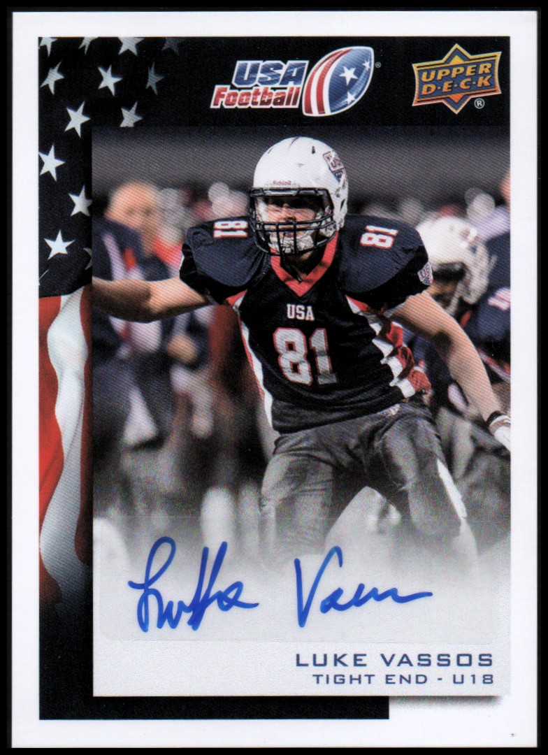 Luke Vassos Football Price Guide | Luke Vassos Trading Card Value – Beckett