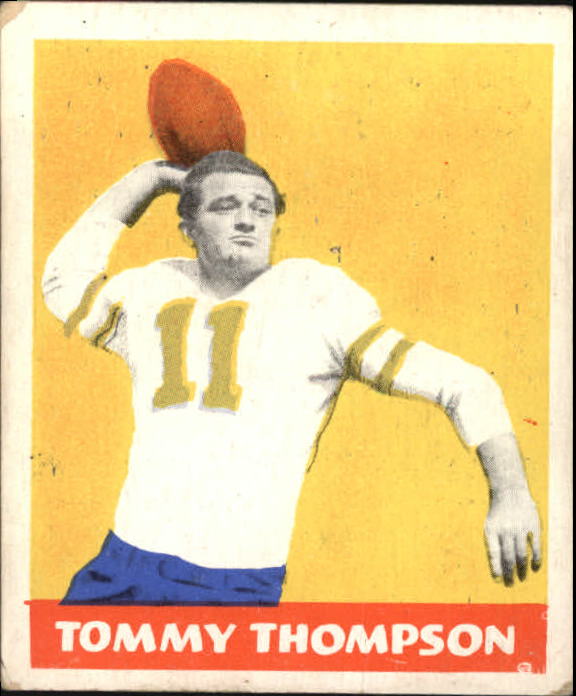 Tommy QB Thompson Football Price Guide | Tommy QB Thompson Trading Card ...