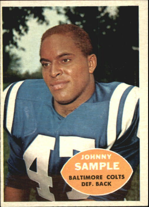 Johnny Sample Football Price Guide | Johnny Sample Trading Card Value ...