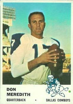 Don Meredith Football Price Guide | Don Meredith Trading Card Value ...