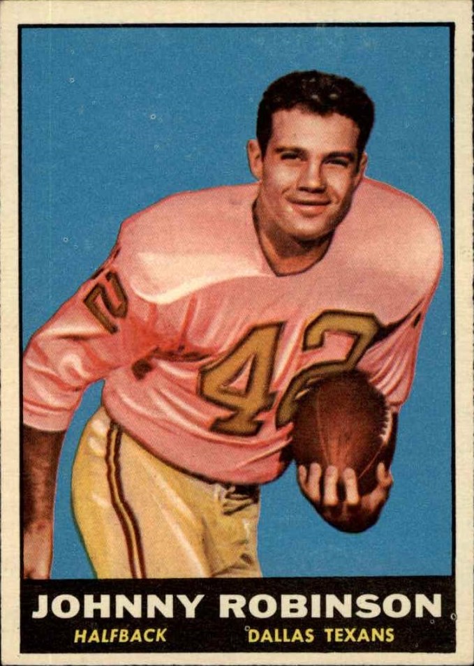 Johnny Robinson Football Price Guide | Johnny Robinson Trading Card ...