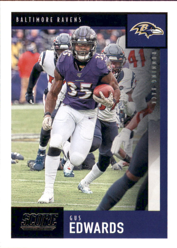 Gus Edwards Football Price Guide | Gus Edwards Trading Card Value – Beckett