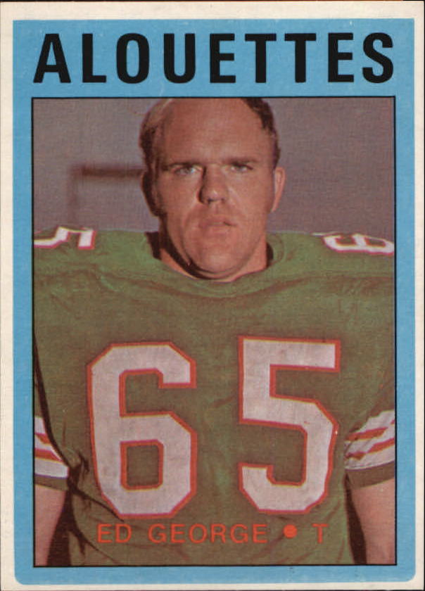 Ed CFL George Football Price Guide | Ed CFL George Trading Card Value ...