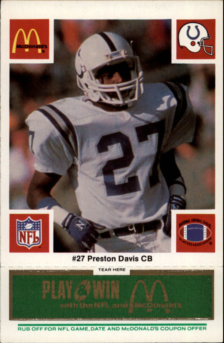 Buy Preston Davis Cards Online | Preston Davis Football Price Guide ...