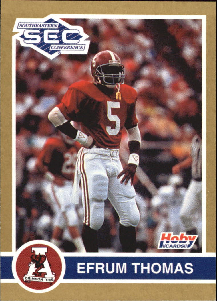 Efrum Thomas Football Price Guide | Efrum Thomas Trading Card Value ...