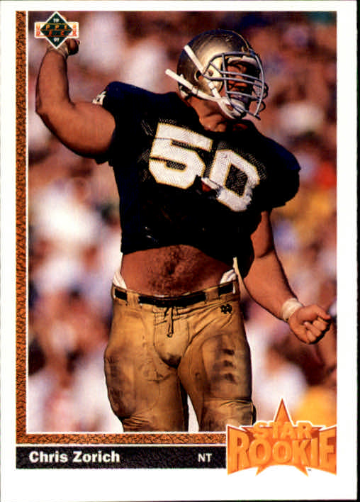 Chris Zorich Football Price Guide | Chris Zorich Trading Card Value ...