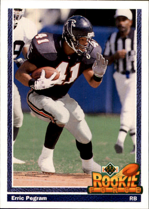 Erric Pegram Football Price Guide | Erric Pegram Trading Card Value ...