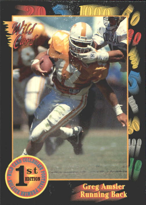 Greg Amsler Football Price Guide | Greg Amsler Trading Card Value – Beckett