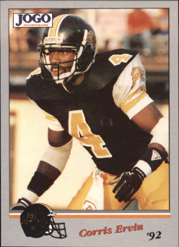 Corris Ervin Football Price Guide | Corris Ervin Trading Card Value ...
