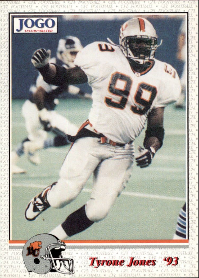 Tyrone CFL Jones Football Price Guide | Tyrone CFL Jones Trading Card ...