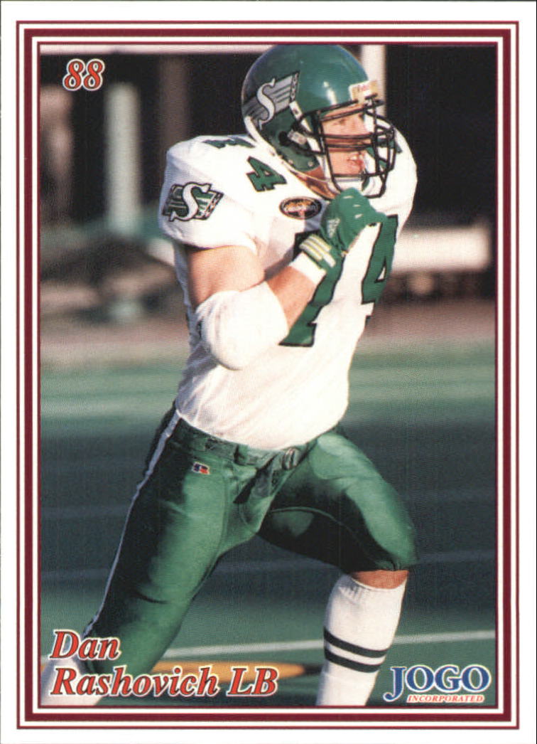 Dan Rashovich Football Price Guide | Dan Rashovich Trading Card Value ...