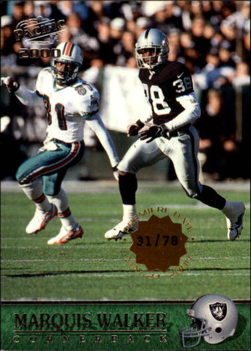 Buy Marquis Walker Cards Online | Marquis Walker Football Price Guide ...