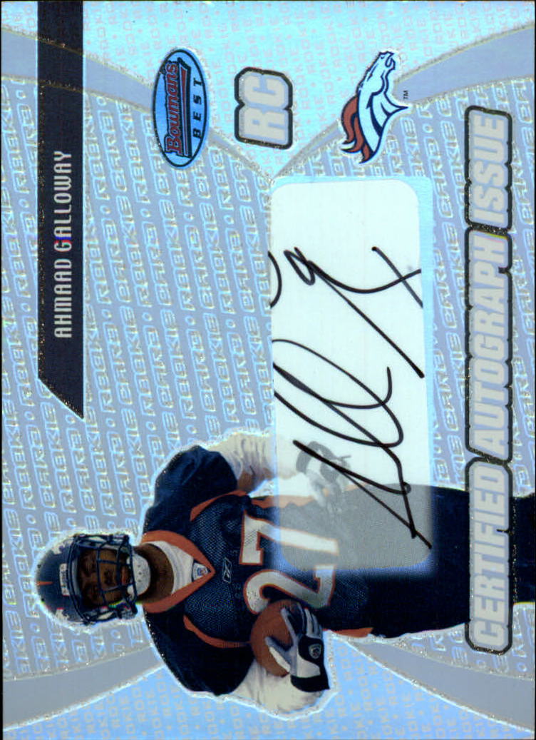 Ahmaad Galloway Football Price Guide | Ahmaad Galloway Trading Card ...