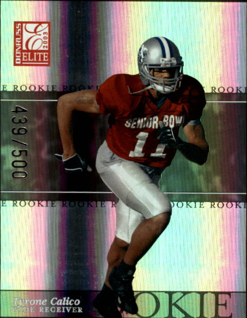 Tyrone Calico Football Price Guide | Tyrone Calico Trading Card Value ...