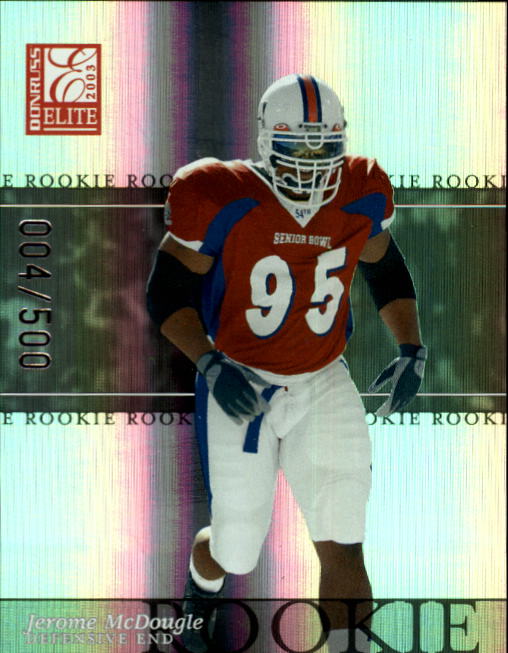 Jerome McDougle Football Price Guide | Jerome McDougle Trading Card ...