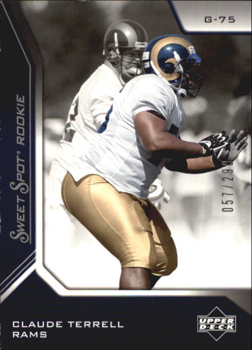 Claude Terrell Football Price Guide | Claude Terrell Trading Card Value ...