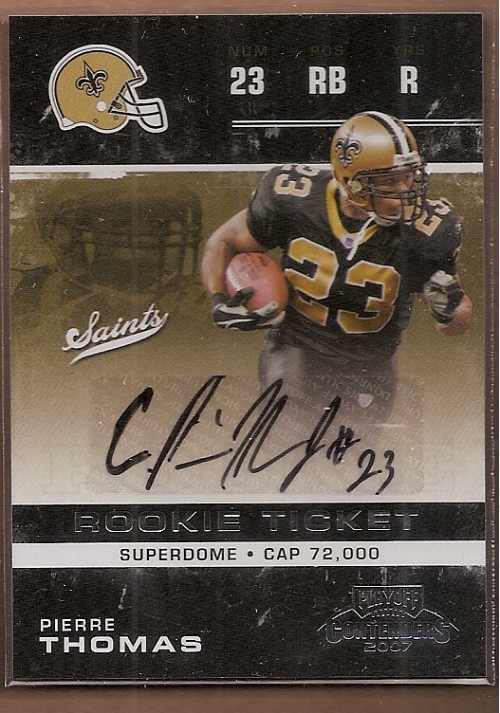 Pierre Thomas Football Price Guide | Pierre Thomas Trading Card Value ...