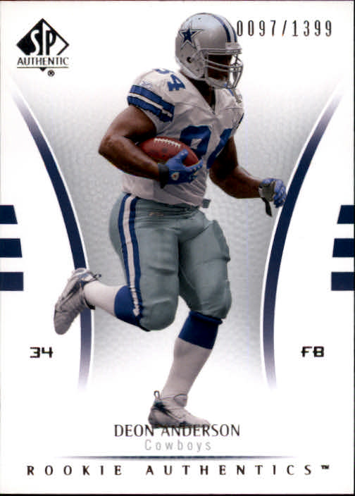 Deon Anderson Football Price Guide | Deon Anderson Trading Card Value ...